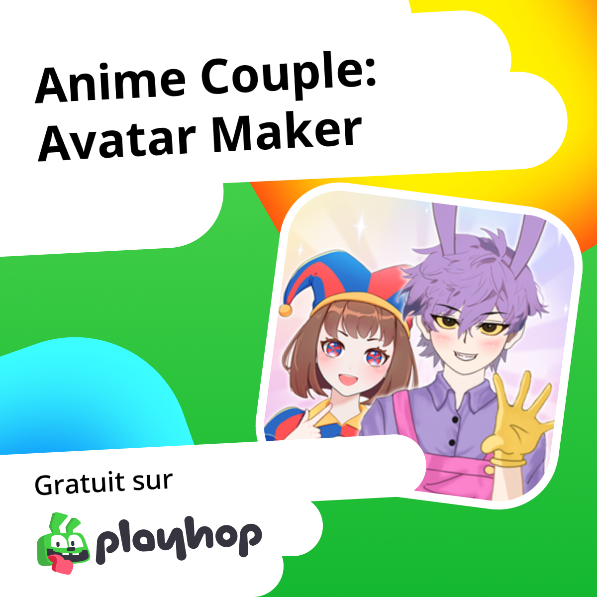 Anime Couple: Avatar Maker: Jouez en ligne gratuitement sur Playhop