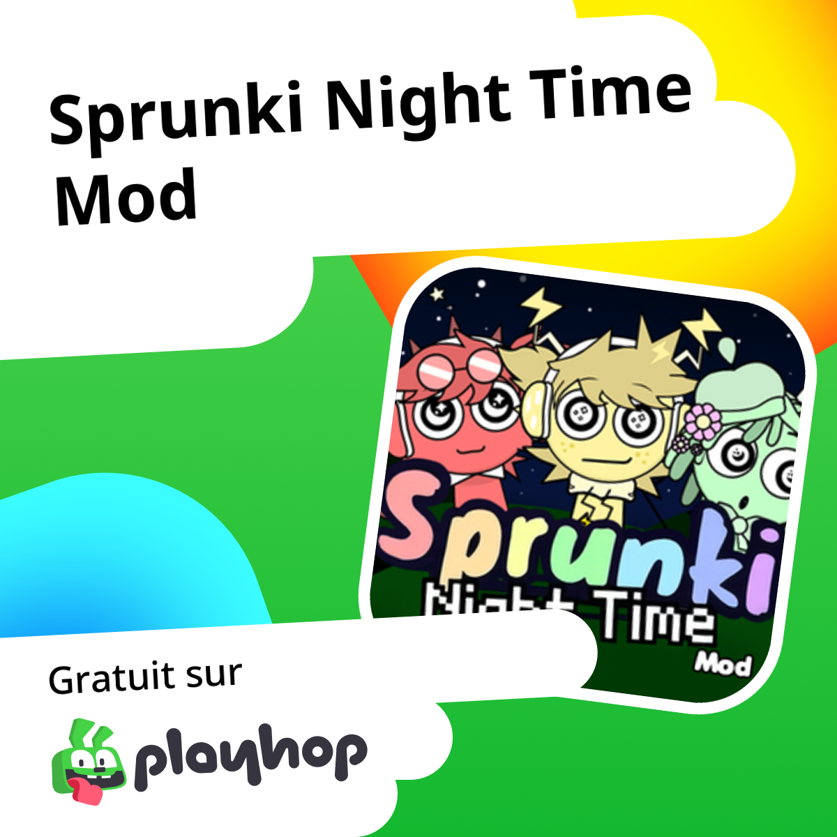 Sprunki Night Time Mod (par VAVA): Jouez En Ligne Gratuitement Sur Playhop