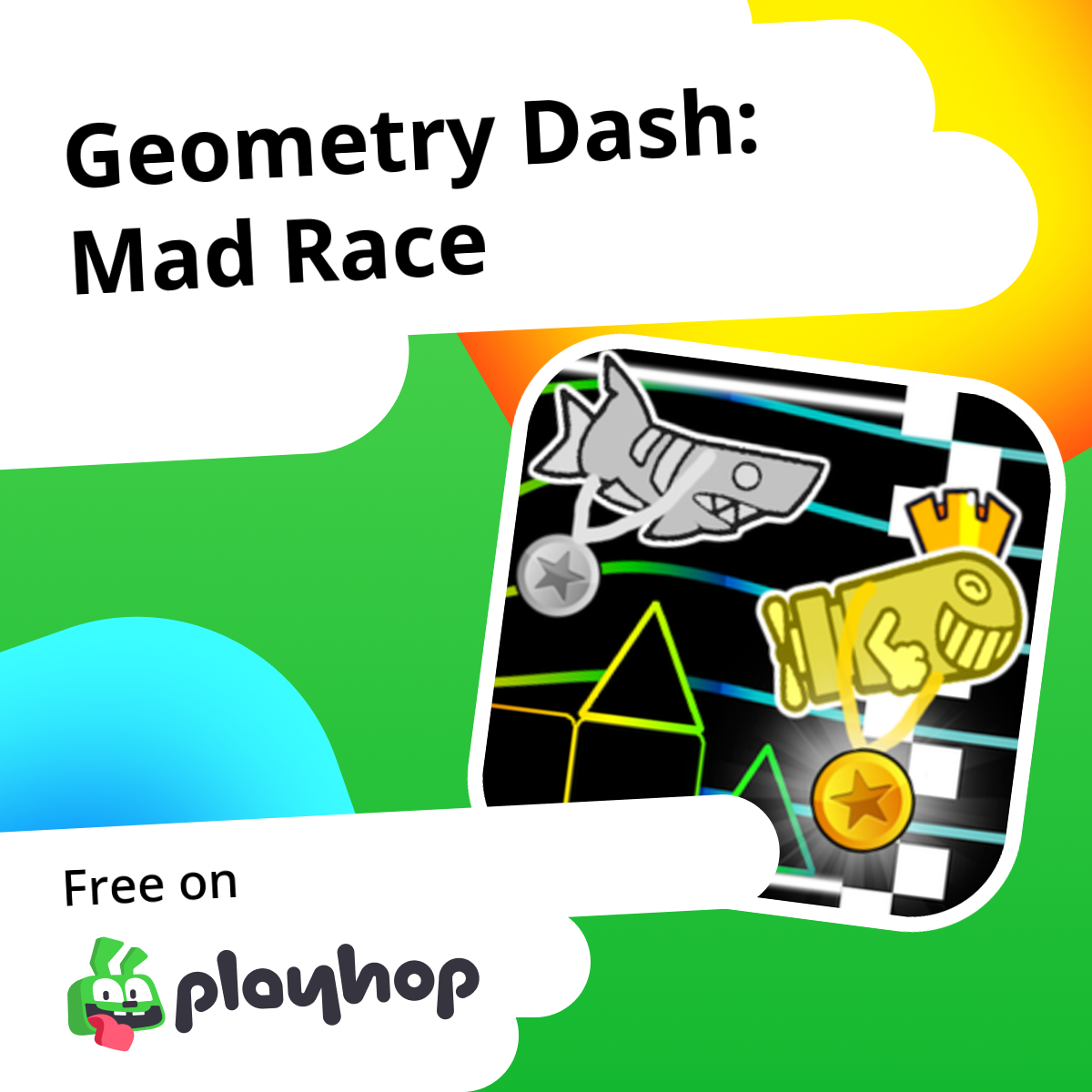 Geometry Dash: Mad Race (by GAMEDEV ADULT): Play Online For Free On Playhop