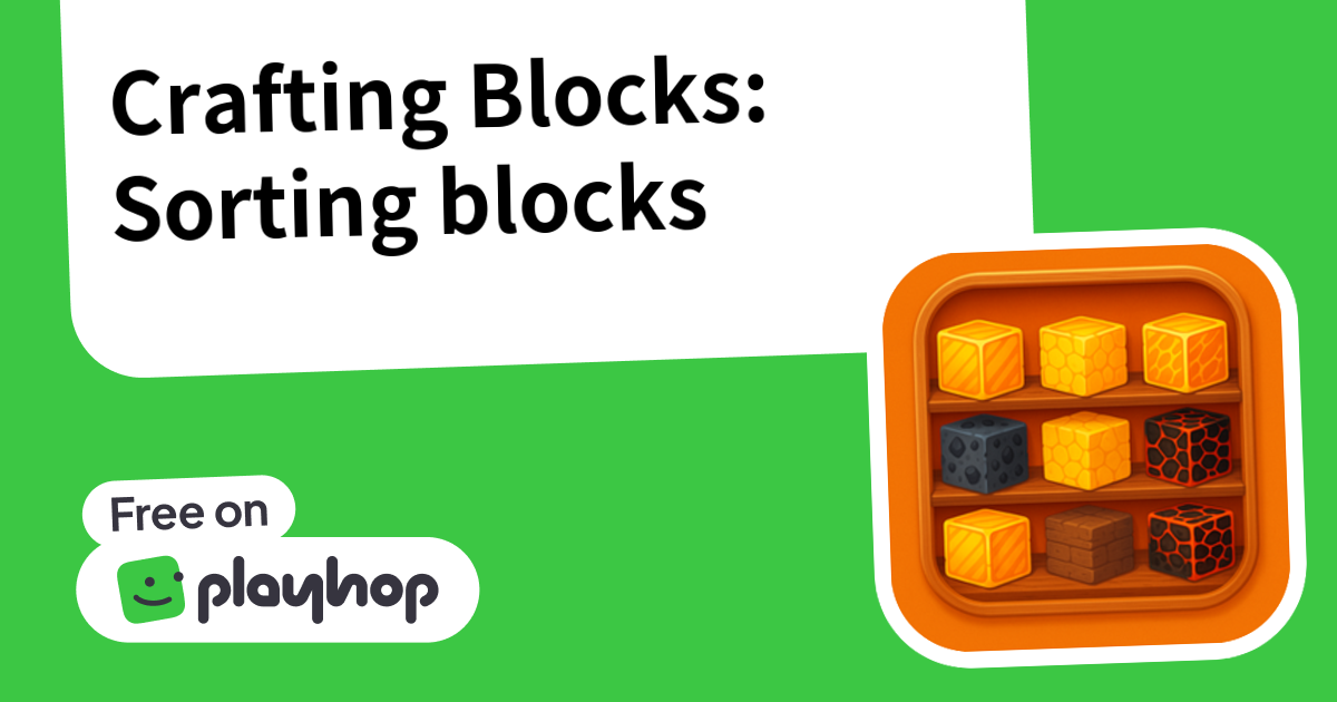 Crafting Blocks: Sorting blocks （由 YBGames):网上免费玩 Playhop
