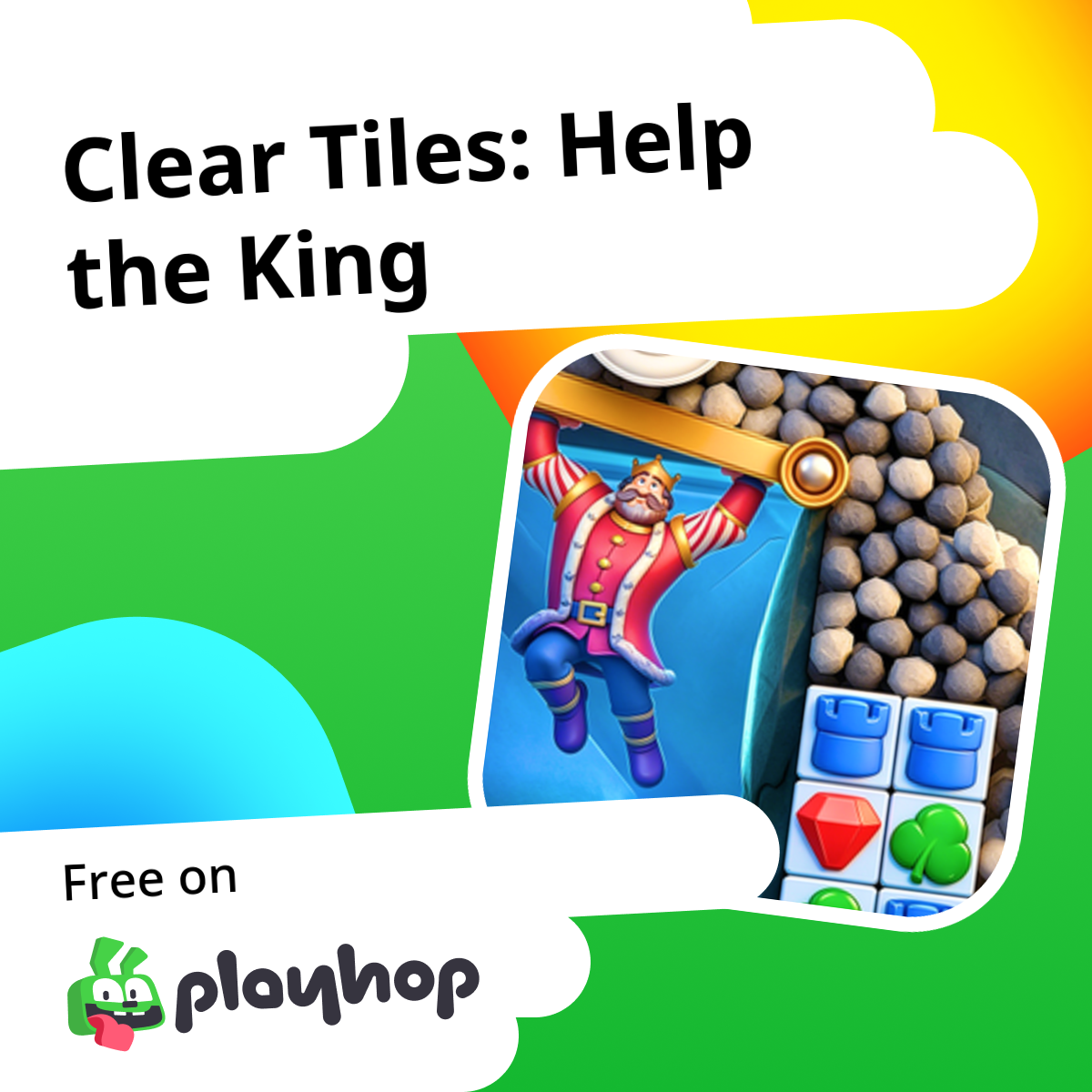 Clear Tiles: Help the King: Play Online For Free On Playhop