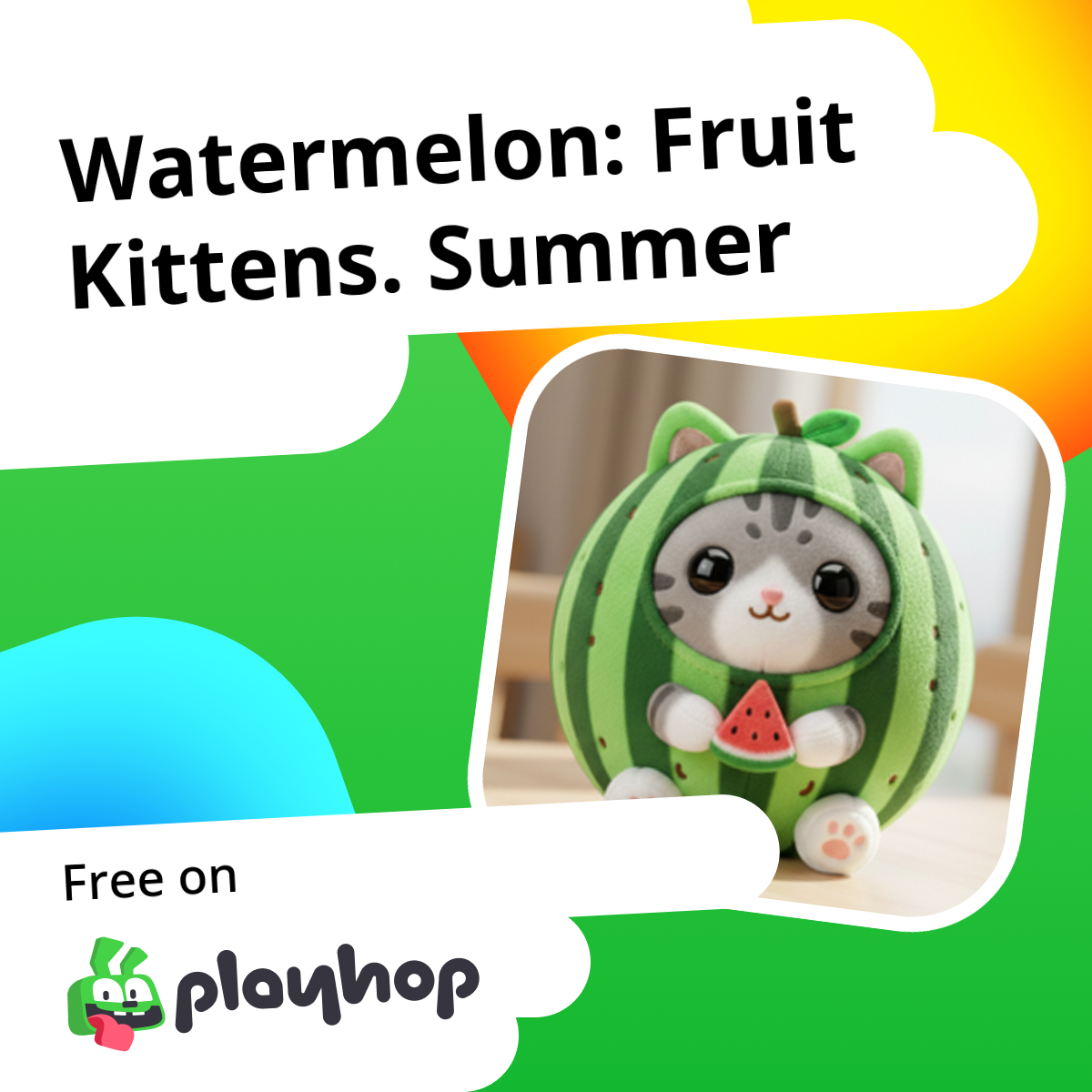 Watermelon: Fruit Kittens. Summer: Play Online For Free On Playhop