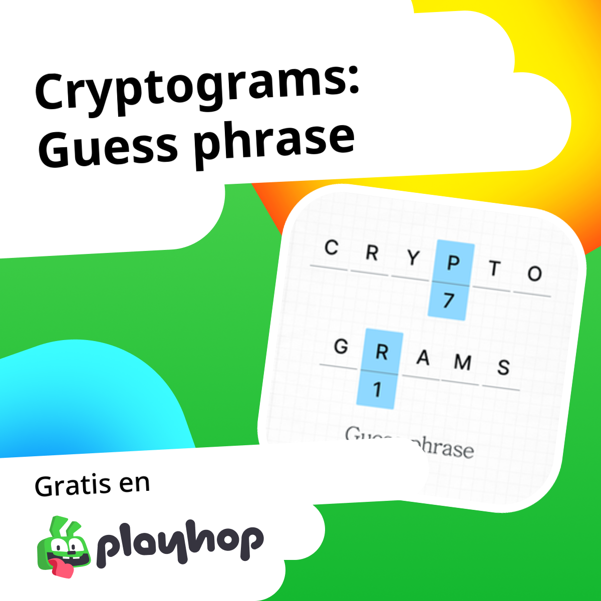Cryptograms: Guess phrase: Juega en línea gratis en Playhop