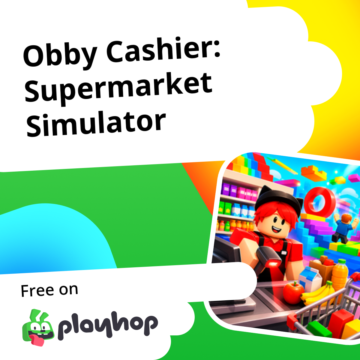 Obby Cashier: Supermarket Simulator: Play Online For Free On Playhop