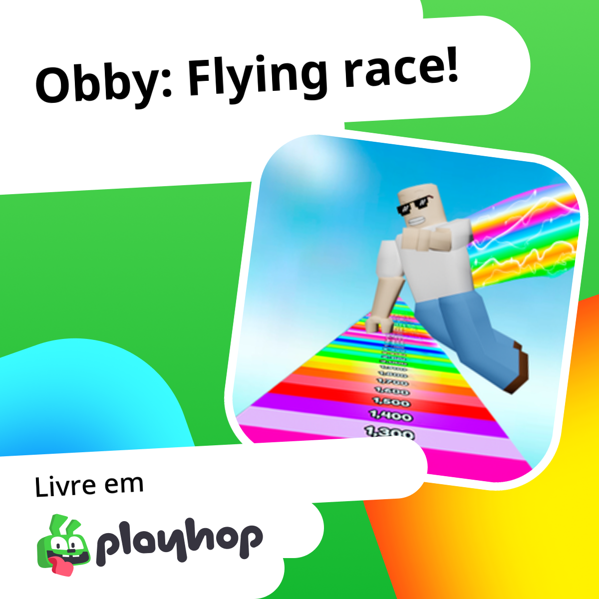 Obby: Flying race! (por DOGSTUDIO): Jogue Online Gratuitamente Em Playhop
