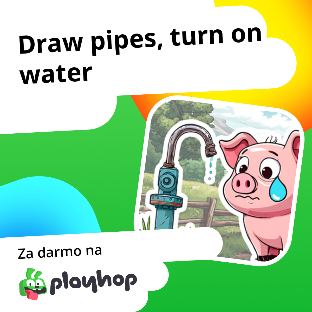 Draw pipes, turn on water: Graj Za Darmo Online w Playhop