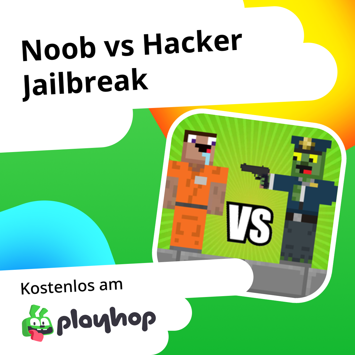 Noob vs Hacker Jailbreak (von Alien): Spiele kostenlos online auf Playhop