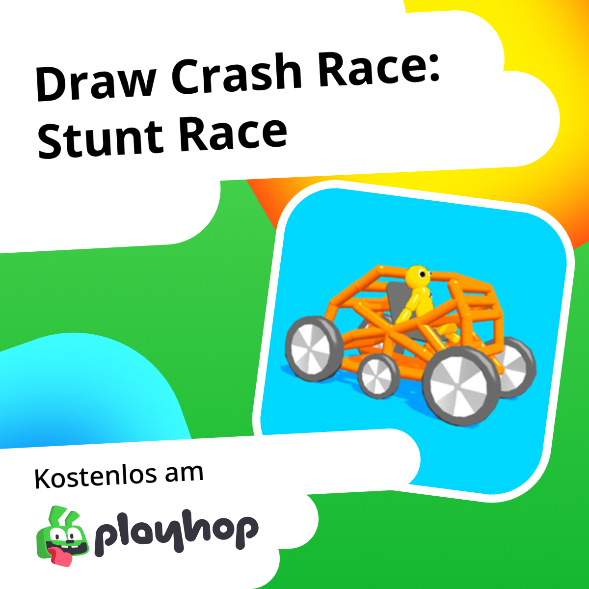 Draw Crash Race: Stunt Race (von AM): Spiele kostenlos online auf Playhop