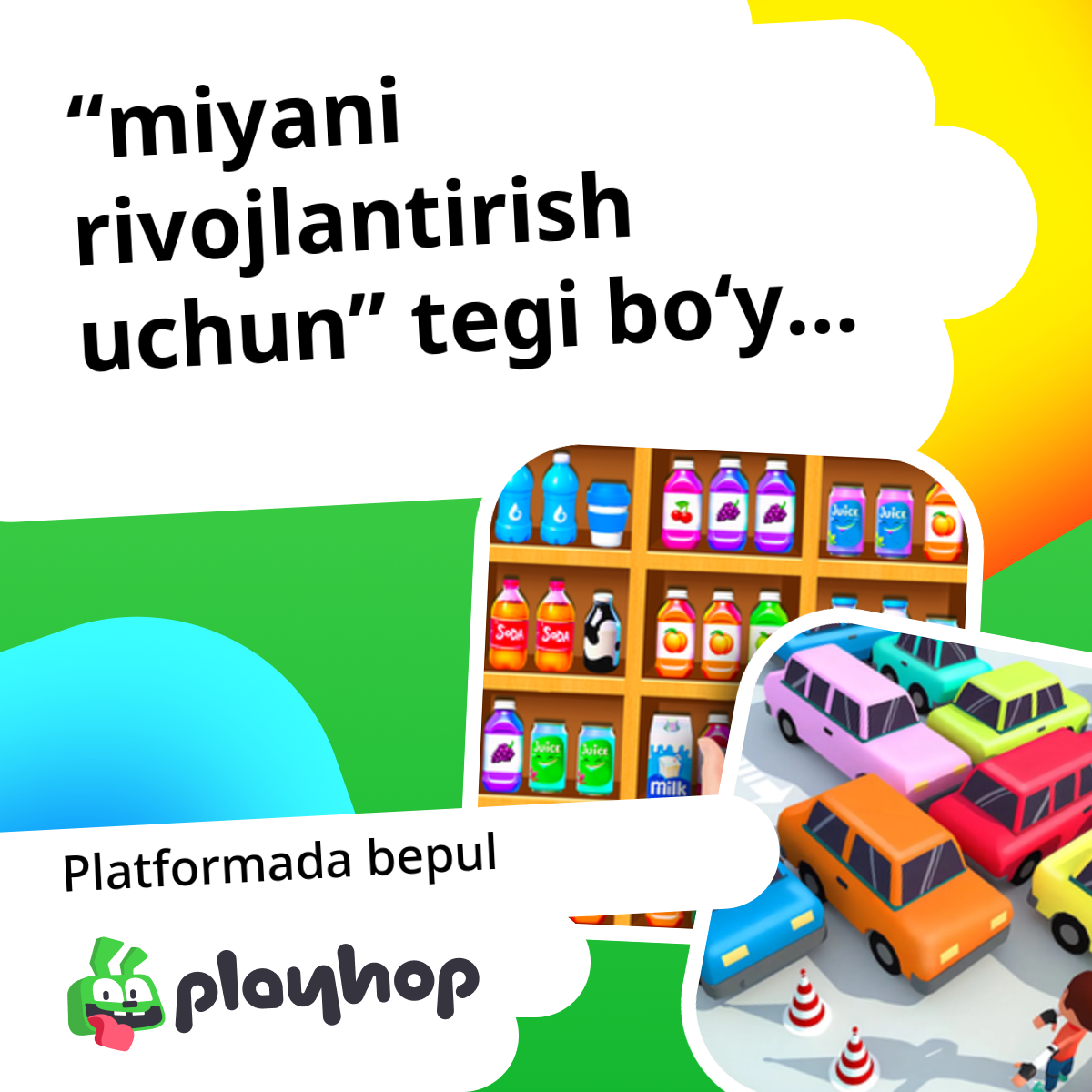 Miyani rivojlantirish uchun o‘yinlar Onlayn 🧠 Bepul o‘ynang Playhopda