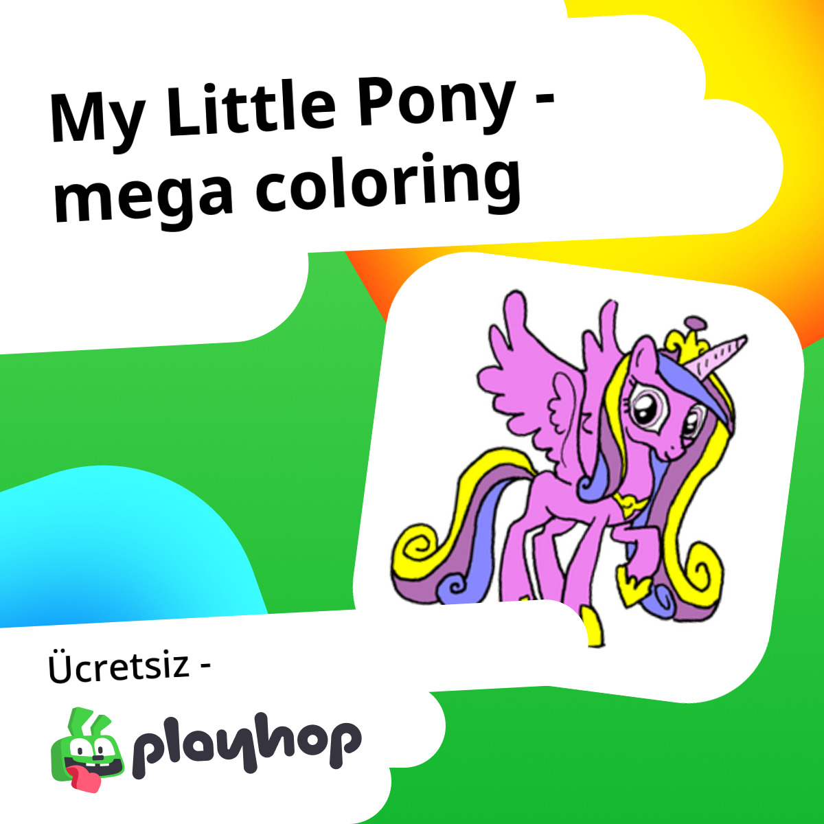 My Little Pony - mega coloring: Playhop'da Ücretsiz Çevrimiçi Oynayın