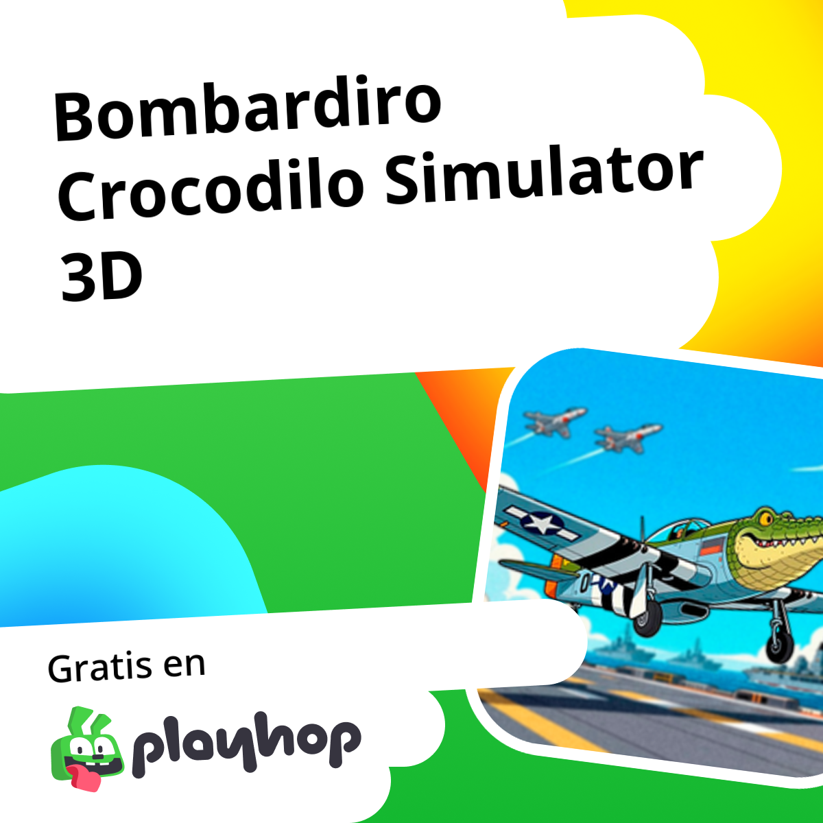 Bombardiro Crocodilo Simulator 3D (por Neomadrigal Games): Juega Gratis Online en Playhop