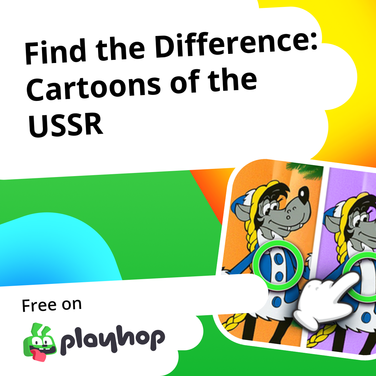Find the Difference: Cartoons of the USSR: Play Online For Free On Playhop
