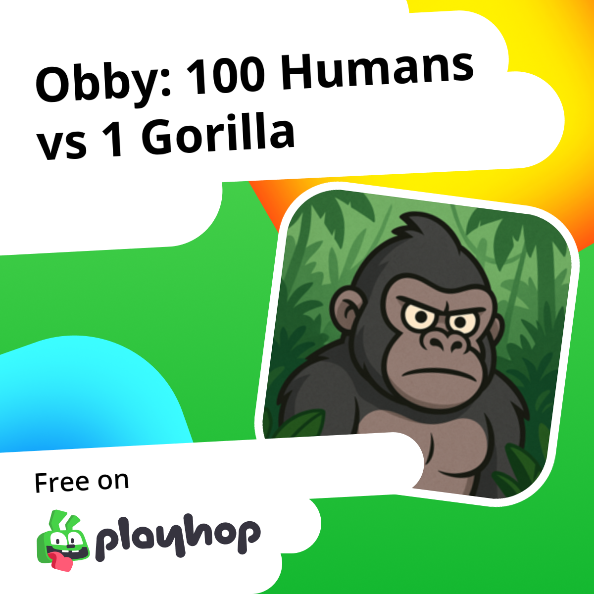 Obby: 100 Humans vs 1 Gorilla: Play Online For Free On Playhop