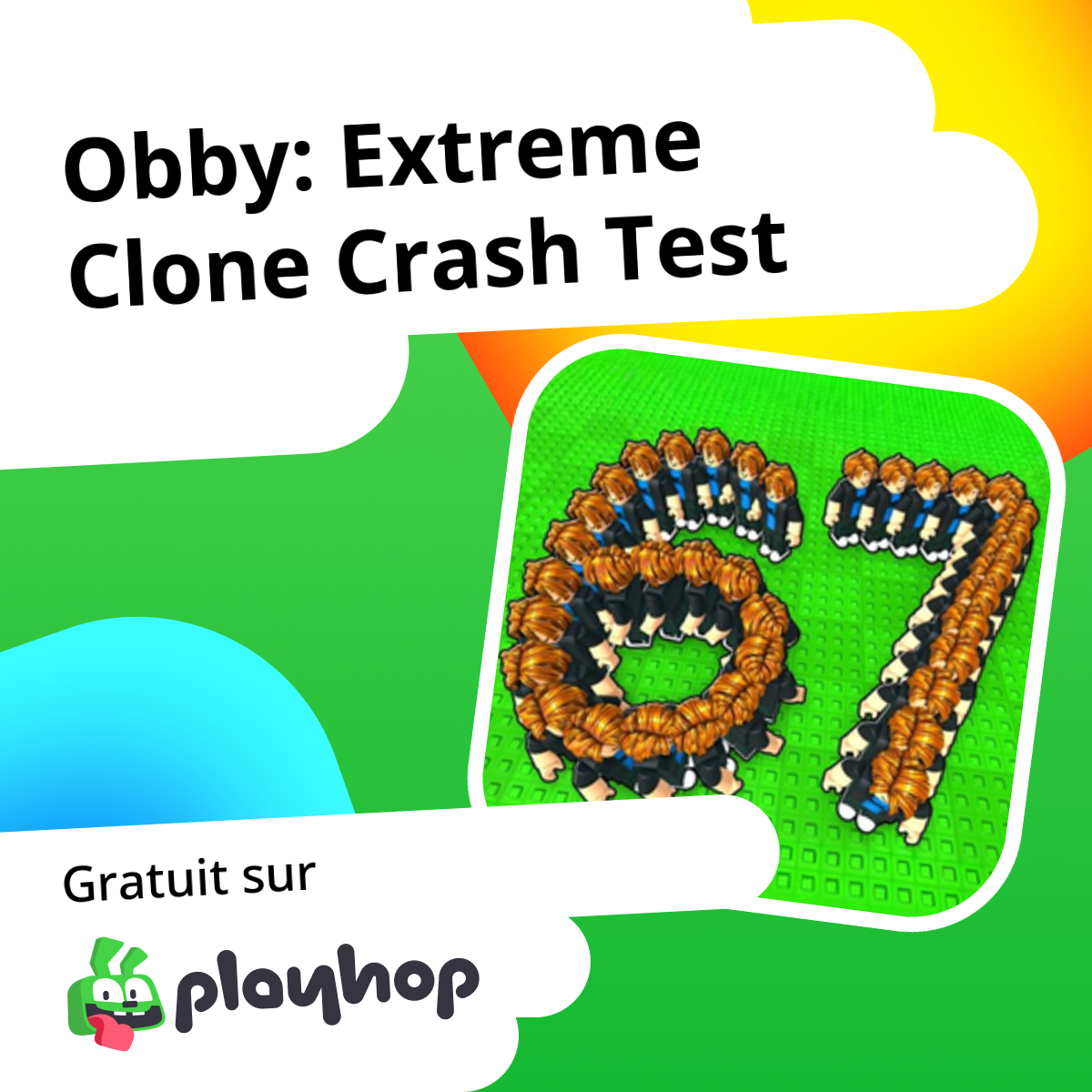 Obby: Extreme Clone Crash Test: Jouez en ligne gratuitement sur Playhop