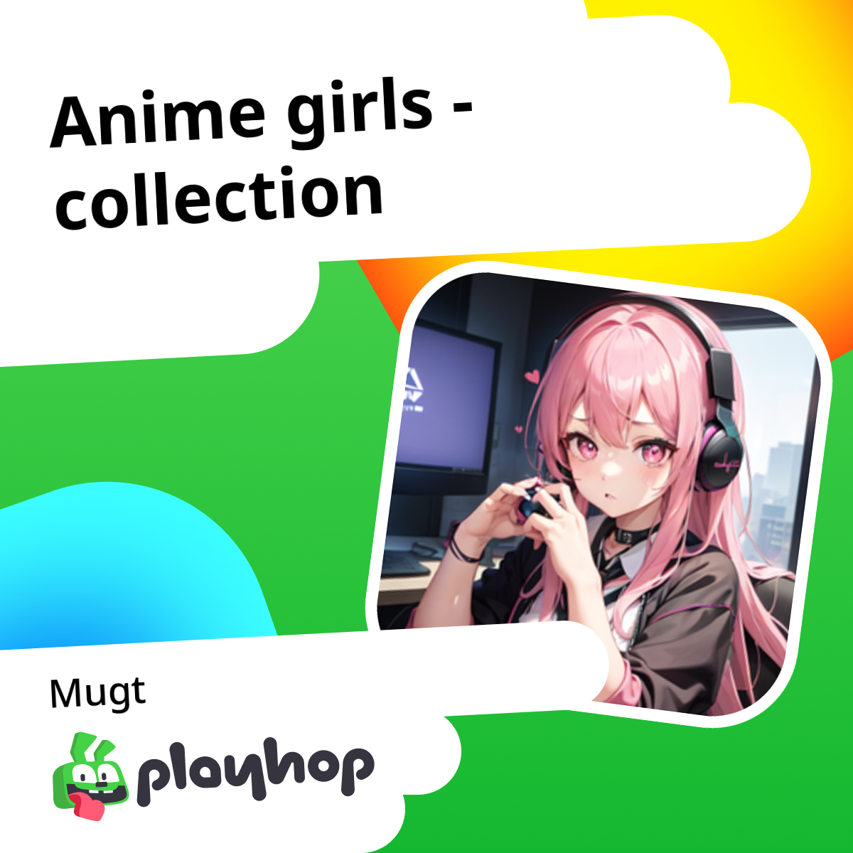 Anime girls - collection: Playhop onlaň mugt oýnaň