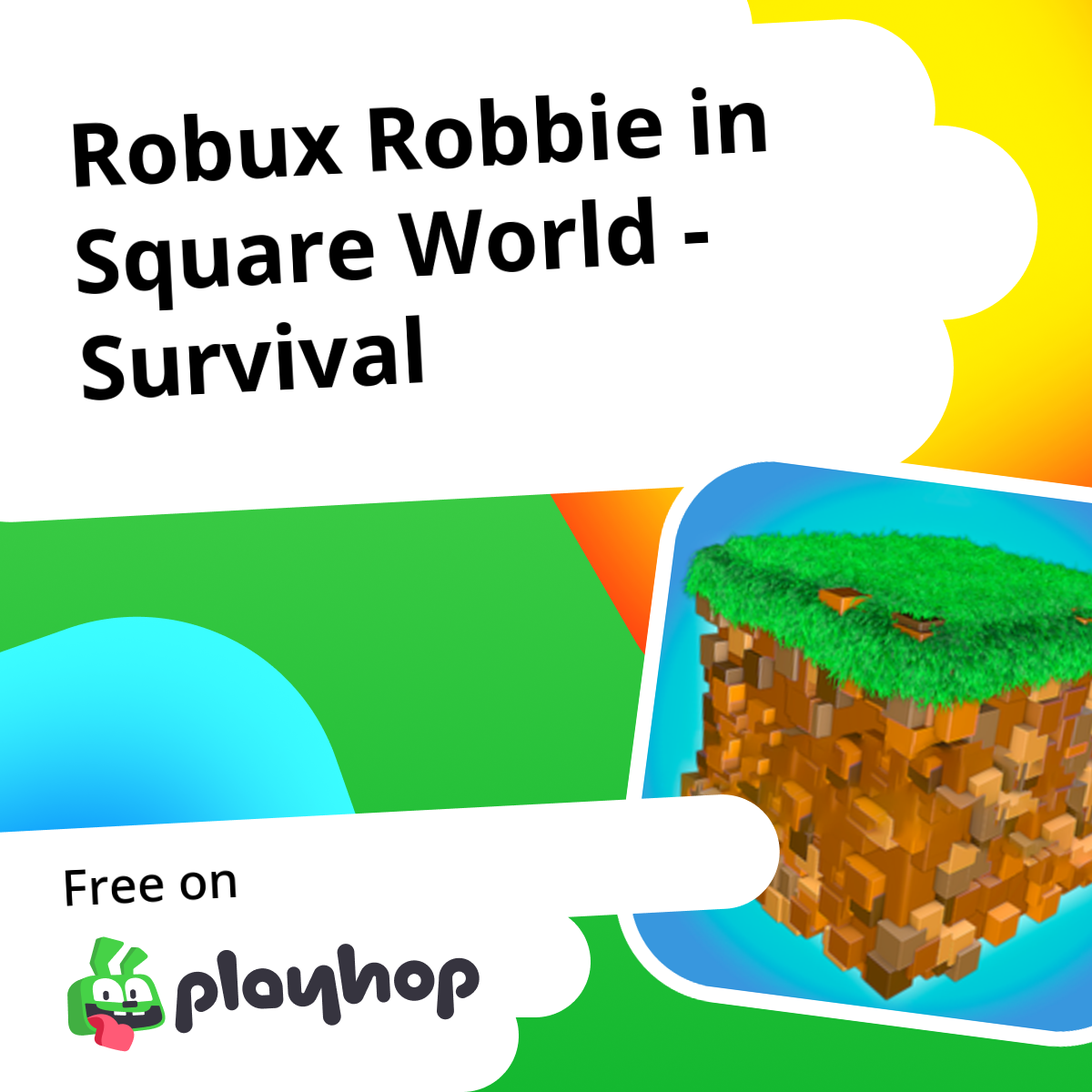 Robux Robbie in Square World - Survival (by Jungle Games): Play Online ...