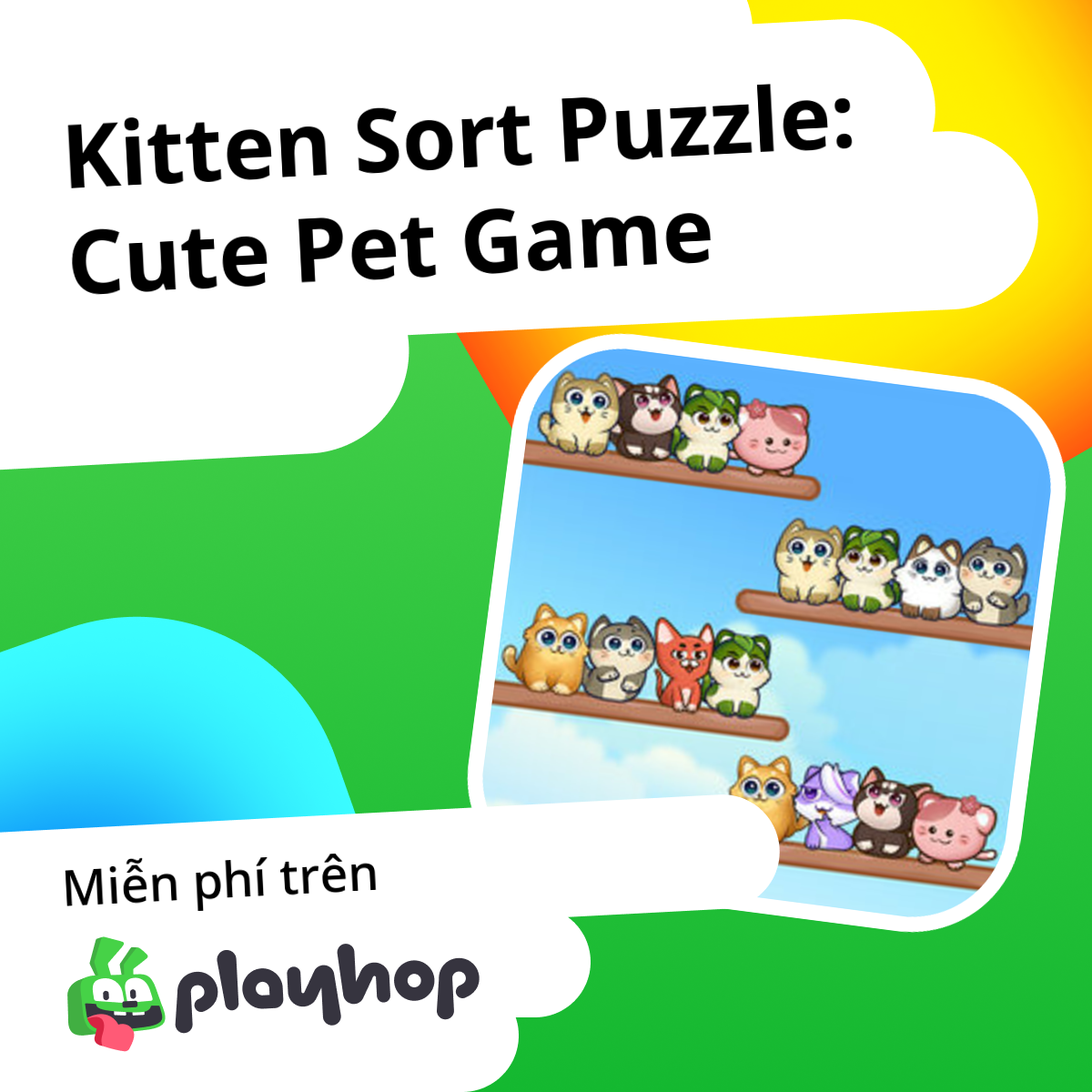 Kitten Sort Puzzle: Cute Pet Game (bởi Gladefx): Chơi Trực Tuyến Miễn ...
