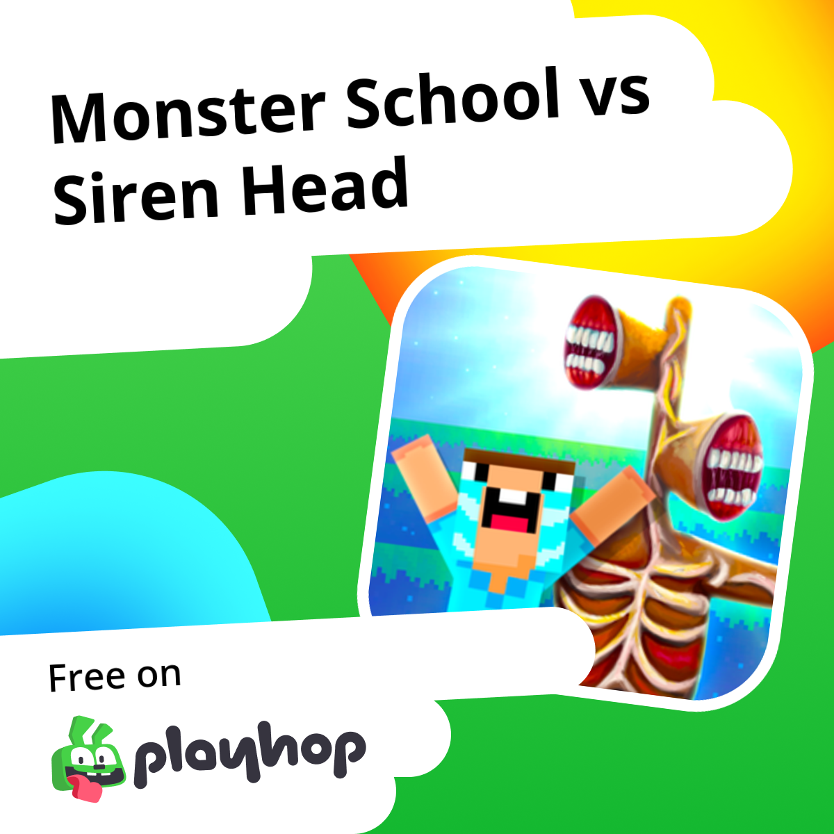 Monster School vs Siren Head: Play Online For Free On Playhop