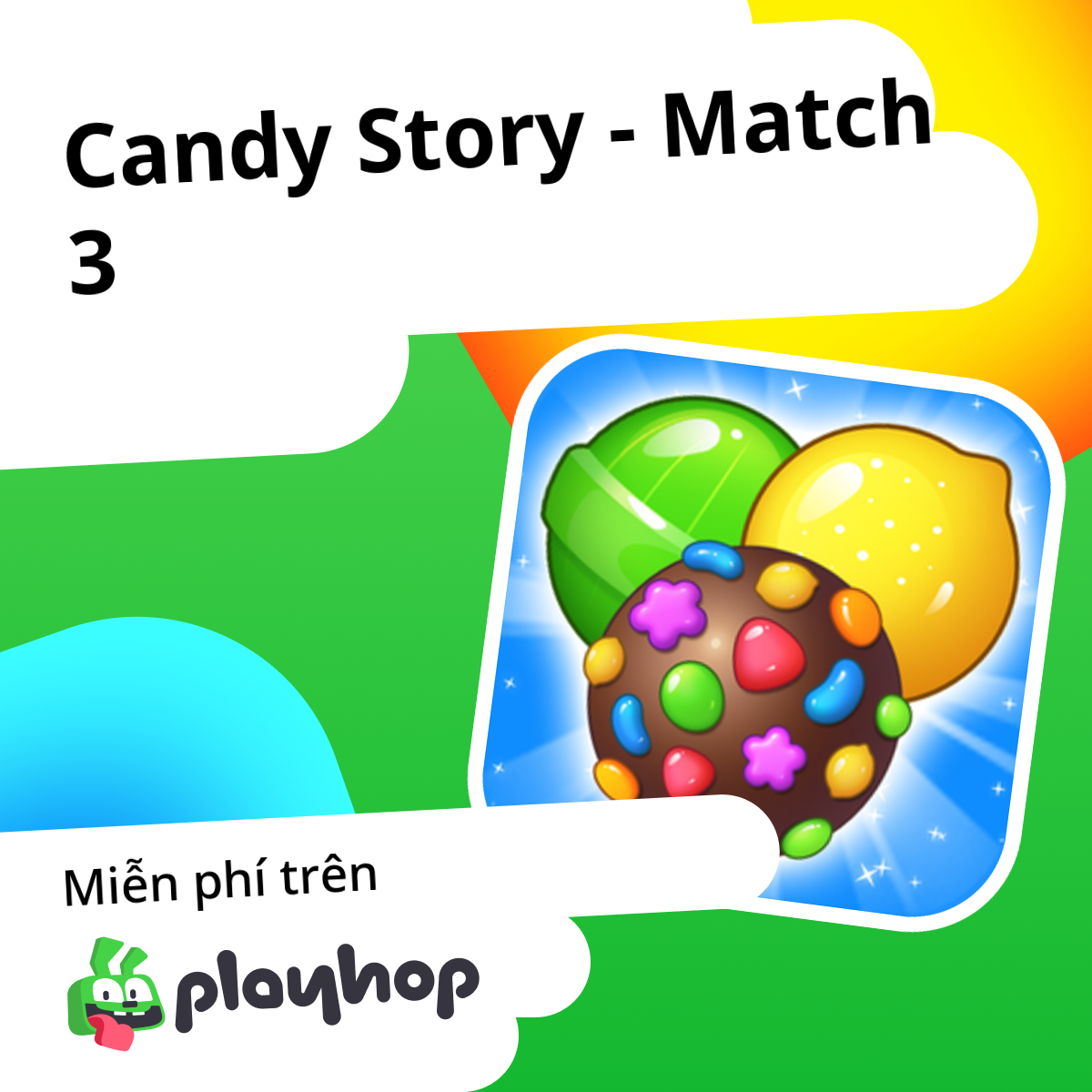 Candy Story - Match 3 (bởi Wigrusss): Chơi Trực Tuyến Miễn Phí Trên Playhop