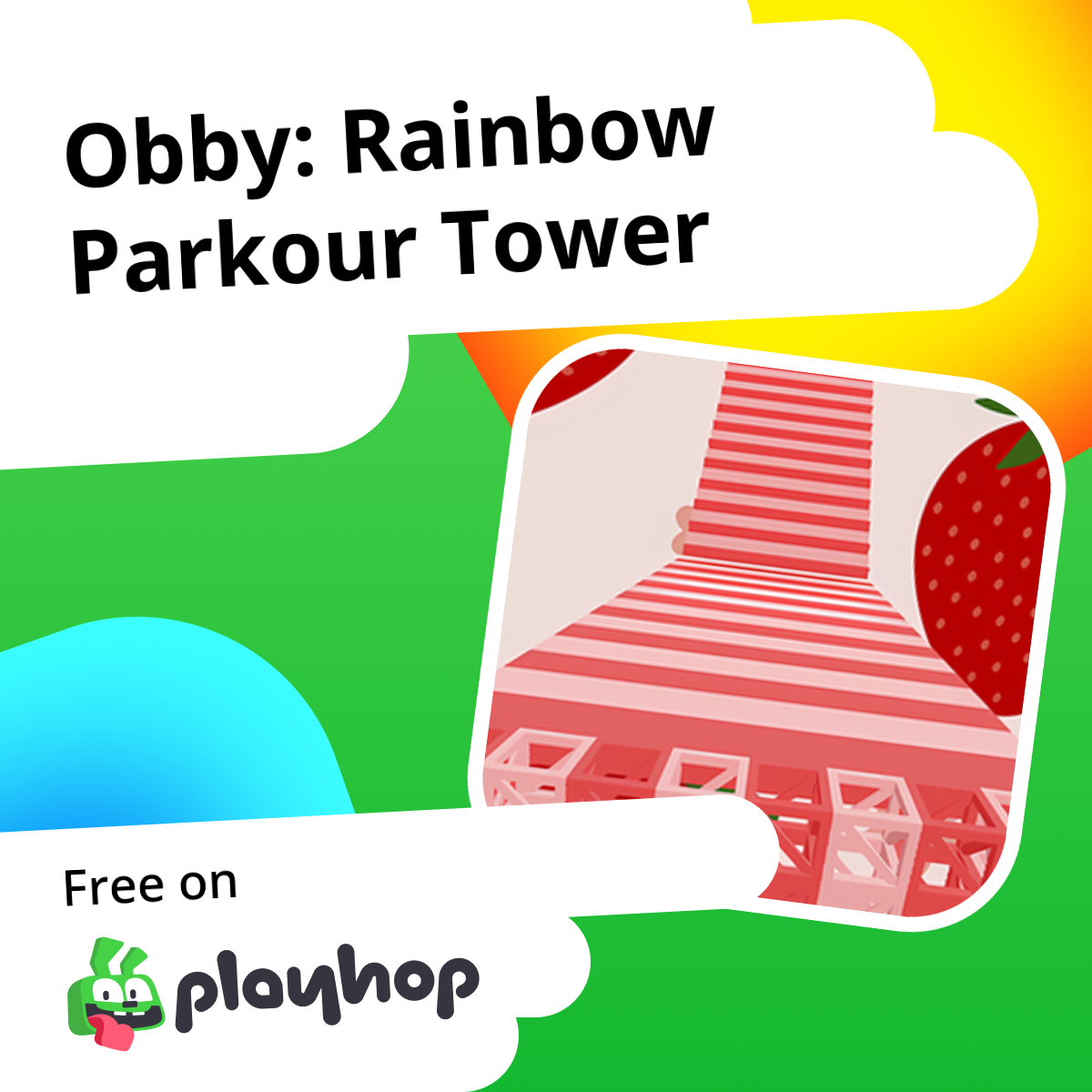 Obby: Rainbow Parkour Tower (by liss48): Play Online For Free On Playhop