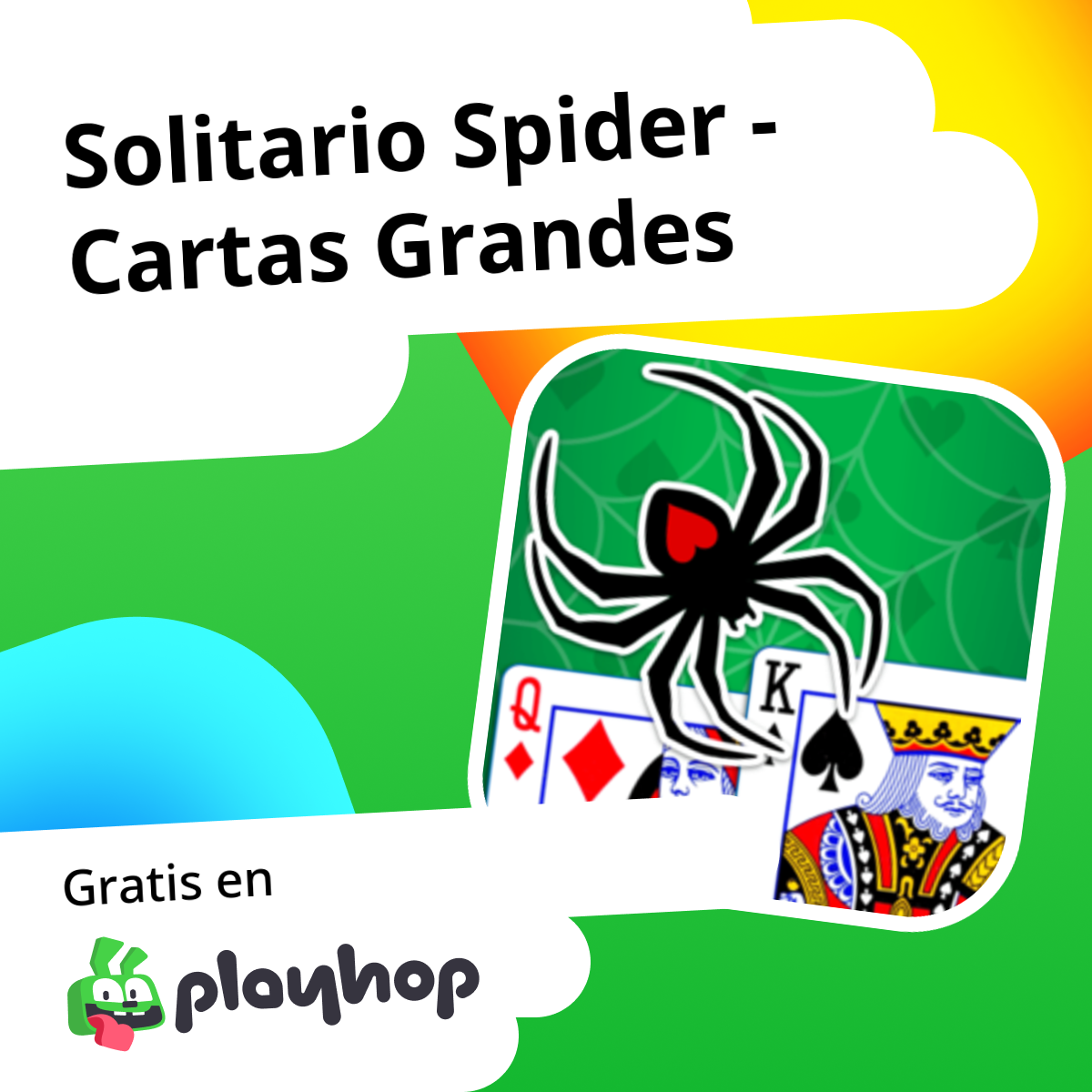 Solitario Spider - Cartas Grandes (per QGamz): Juega Gratis Online en ...