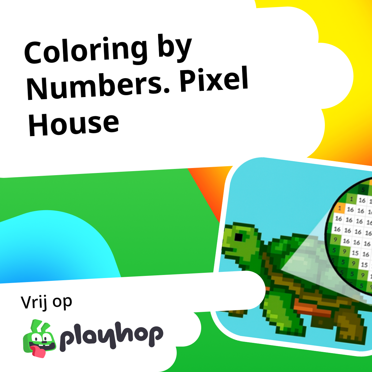 Coloring by Numbers. Pixel House (van MirraGames): speel gratis online ...