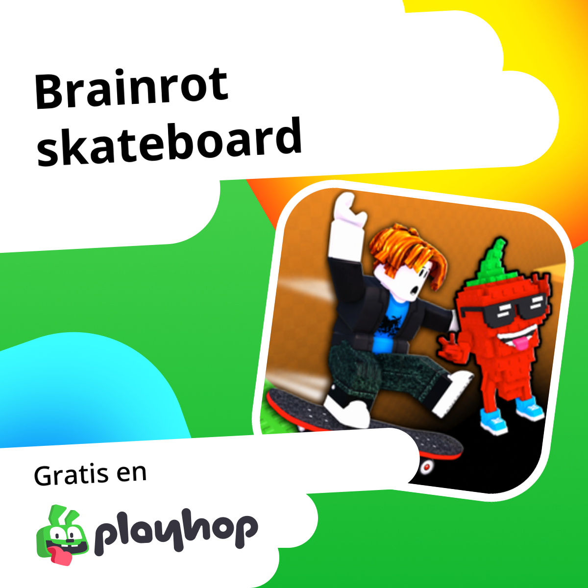 Brainrot skateboard: Juega en línea gratis en Playhop
