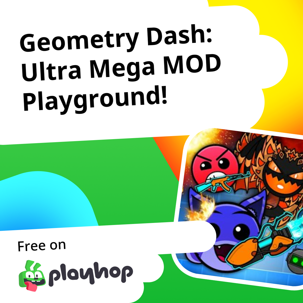Geometry Dash: Ultra Mega MOD Playground! (by JellyLab): Play Online For Free On Playhop