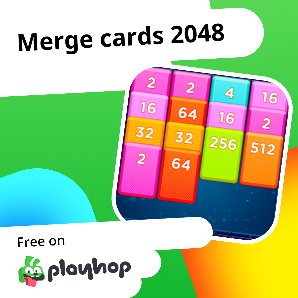 Merge cards 2048 (by Just A Studio): Play Online For Free On Playhop