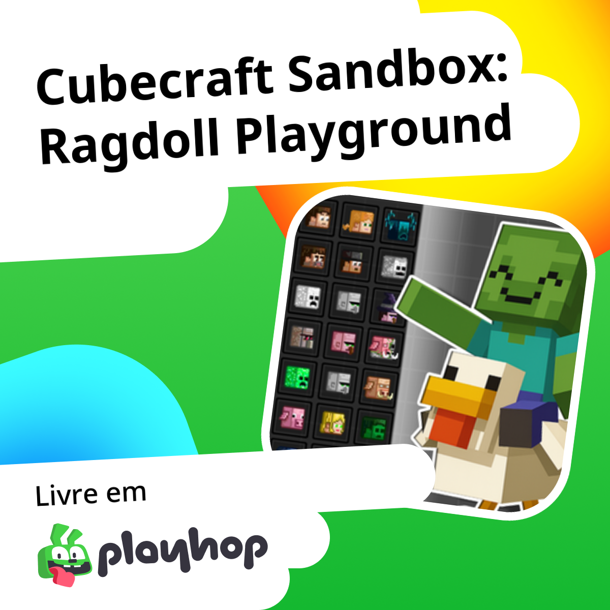 Cubecraft Sandbox: Ragdoll Playground (por GreenTree): Jogue Online Gratuitamente Em Playhop