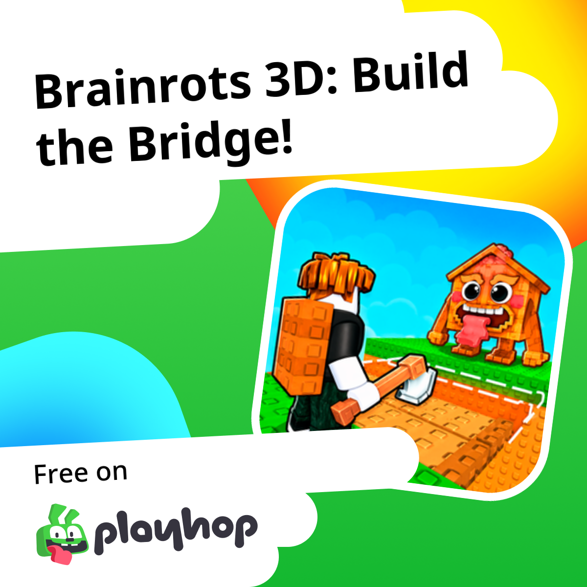 Brainrots 3D: Build the Bridge!: Play Online For Free On Playhop