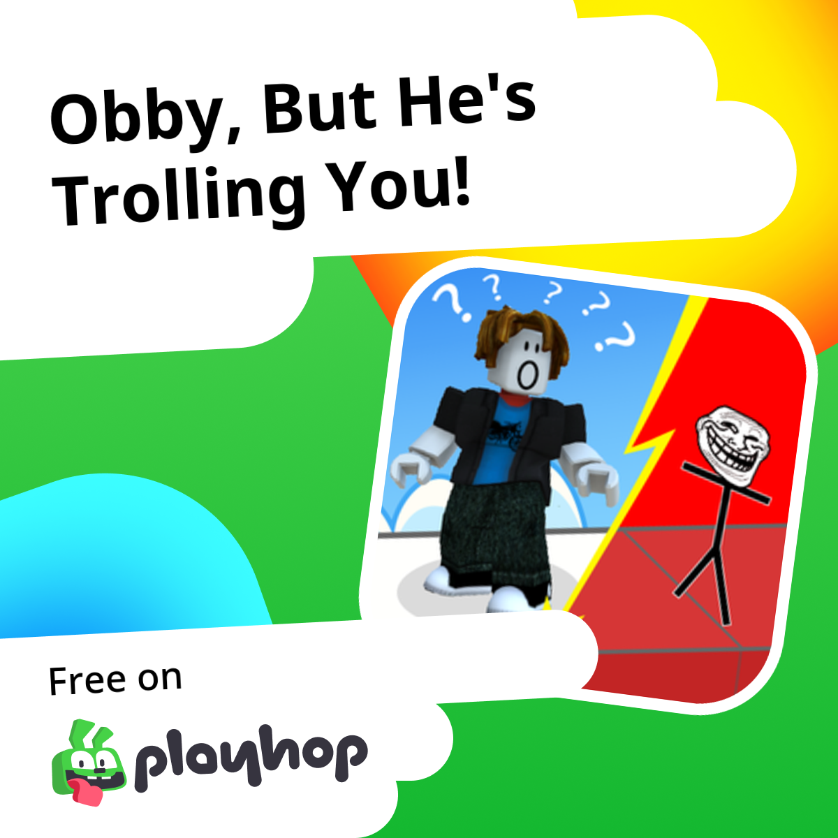 Obby, But He's Trolling You! (by CrocoLab): Play Online For Free On Playhop