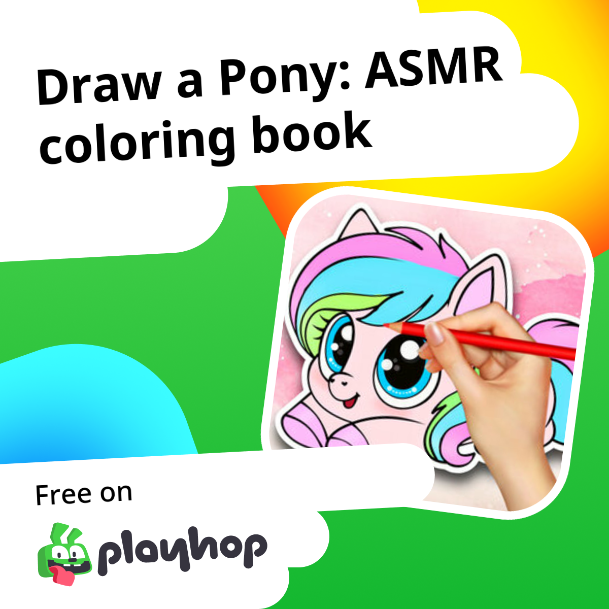 Draw a Pony: ASMR coloring book (بواسطة Kumiho): العب على الإنترنت ...