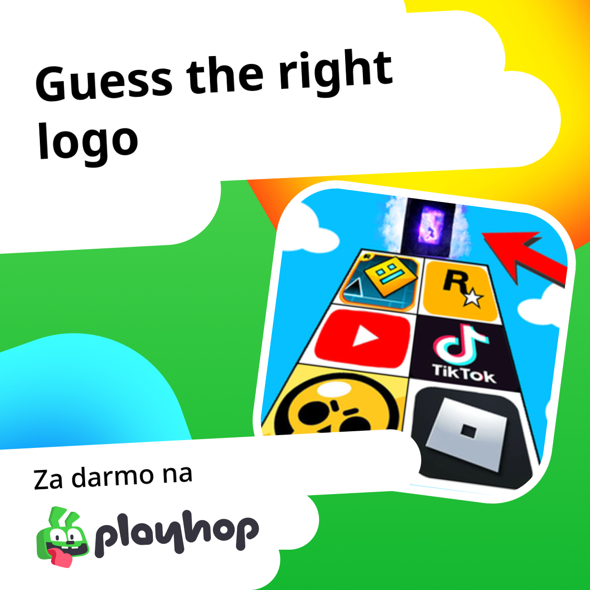 Guess the right logo (przez QQixx): Graj Online Za Darmo Na Playhop