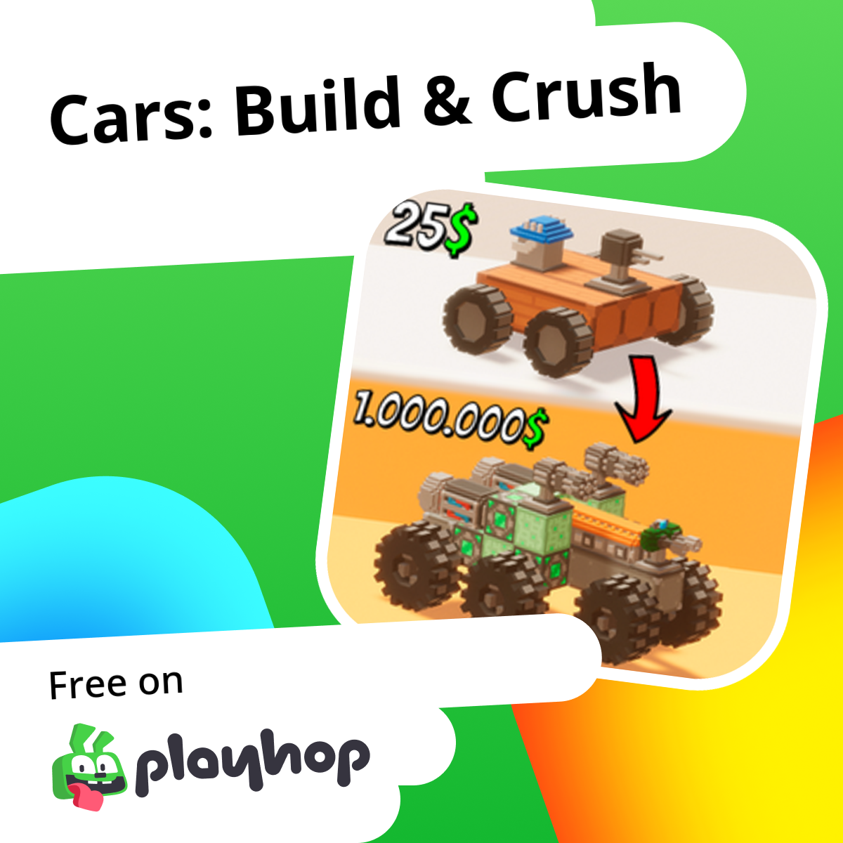 Cars: Build & Crush (بواسطة FASA Games): العب على الإنترنت مجانًا على Playhop