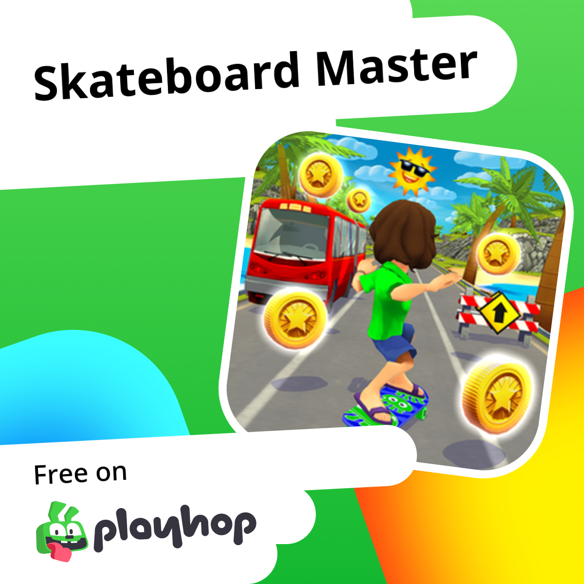 Skateboard Master (توسط bdeuxagames): بازی آنلاین به صورت رایگان در Playhop