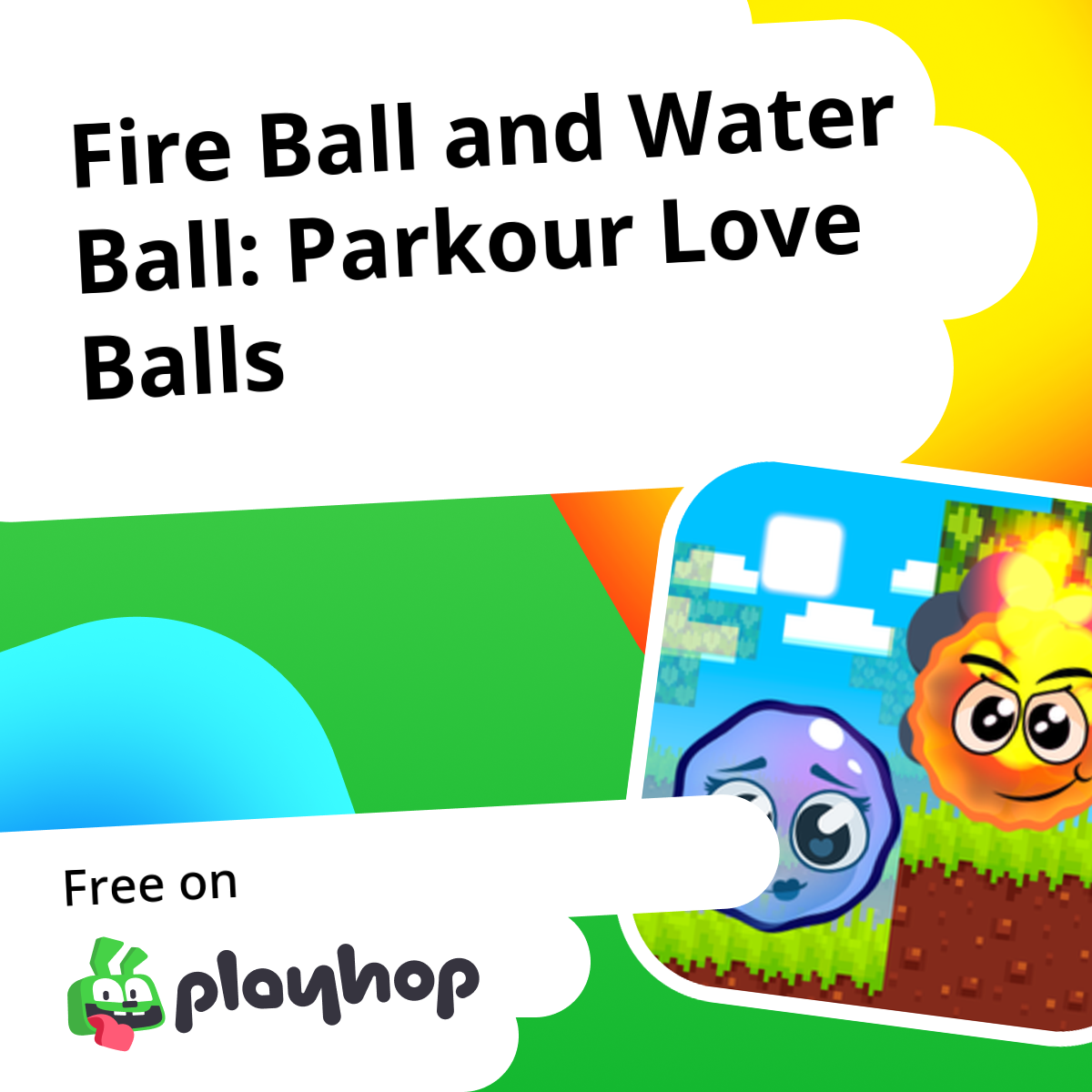 Fire Ball and Water Ball: Parkour Love Balls: Play Online For Free On ...