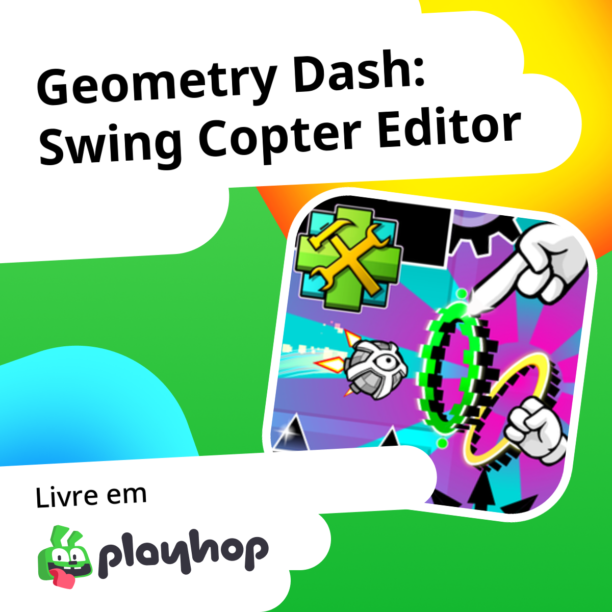 Geometry Dash: Swing Copter Editor (por Kokim): Jogue Online Grátis em ...