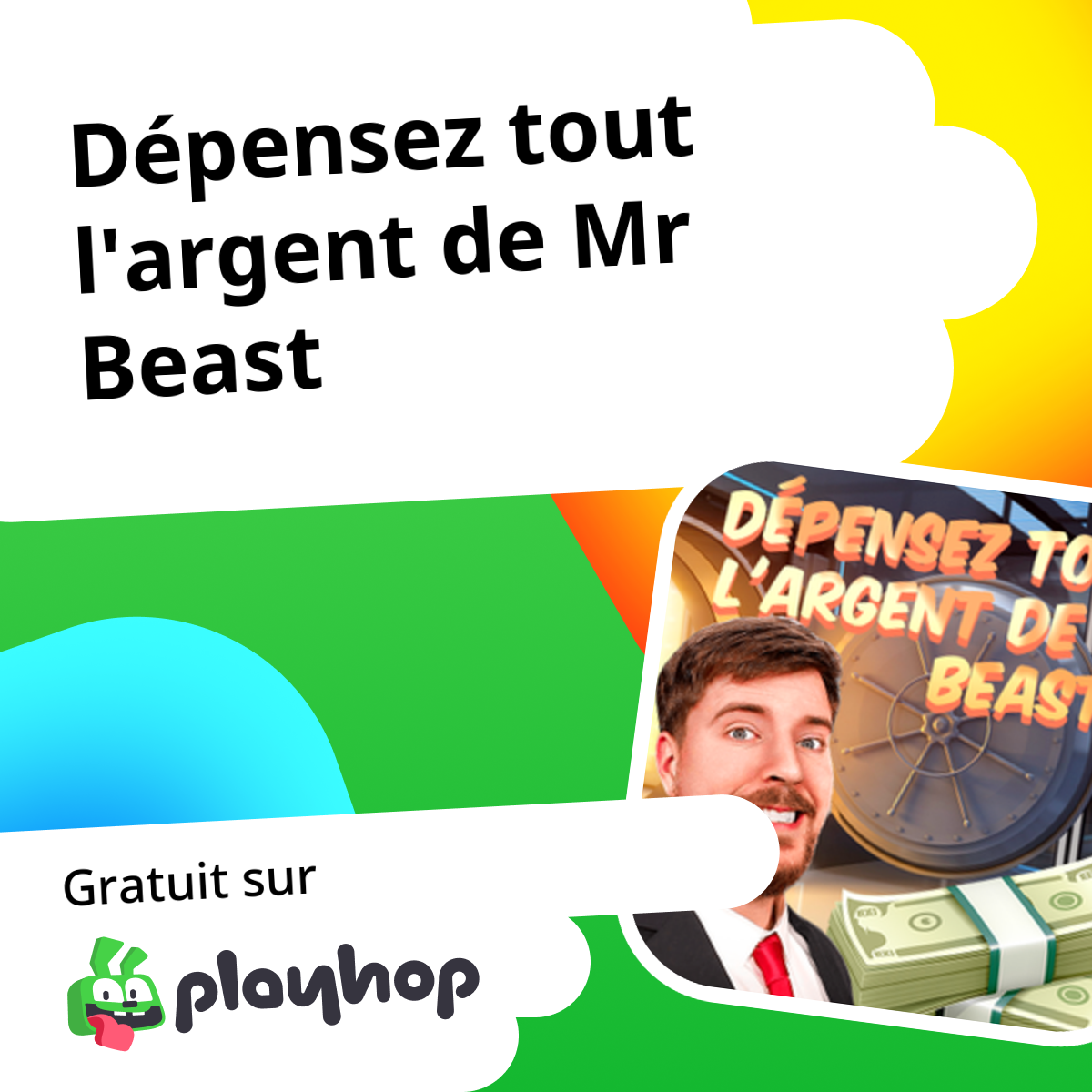 Dépensez tout l'argent de Mr Beast: Jouez en ligne gratuitement sur Playhop