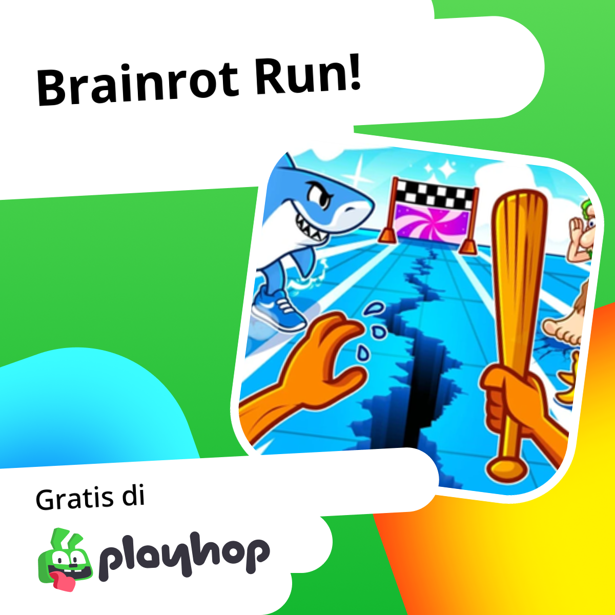 Brainrot Run!: Main Gratis Online di Playhop