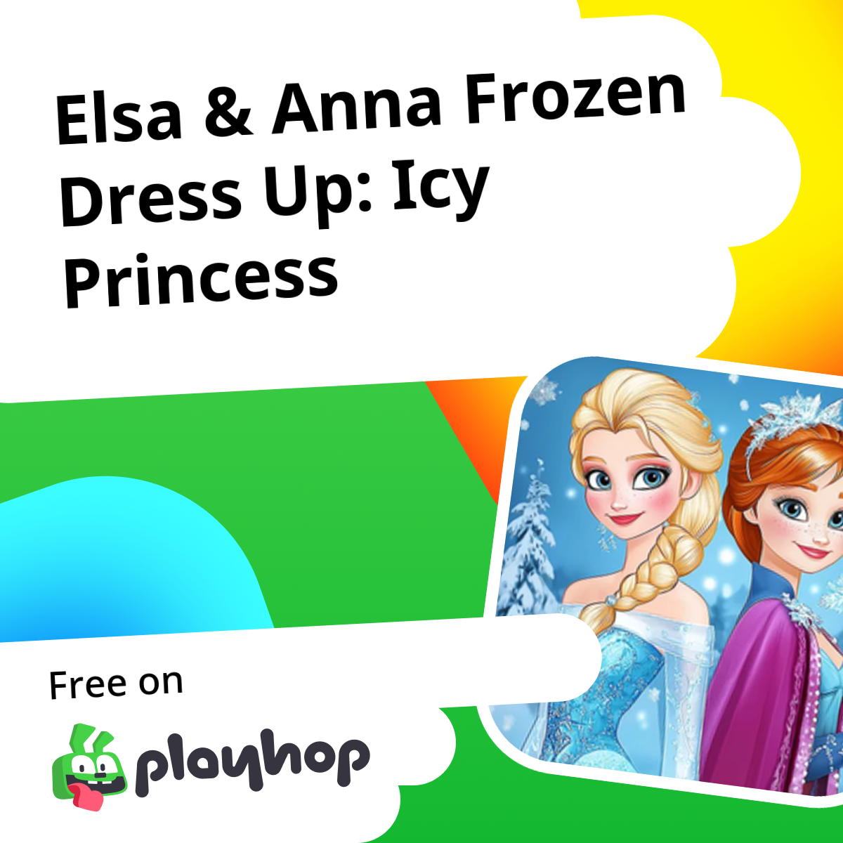 Elsa & Anna Frozen Dress Up: Icy Princess: Play Online For Free On Playhop