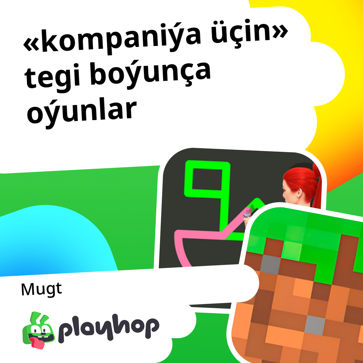 Oýunlar kompaniýa üçin Onlaýn 🎉 Mugt oýnaň Playhop
