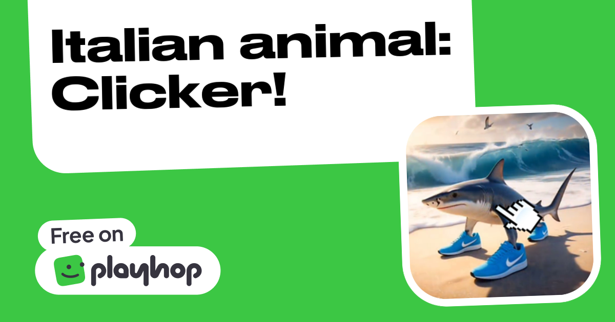 Italian animal: Clicker! (per Babadzaki): Juega Gratis Online en Playhop