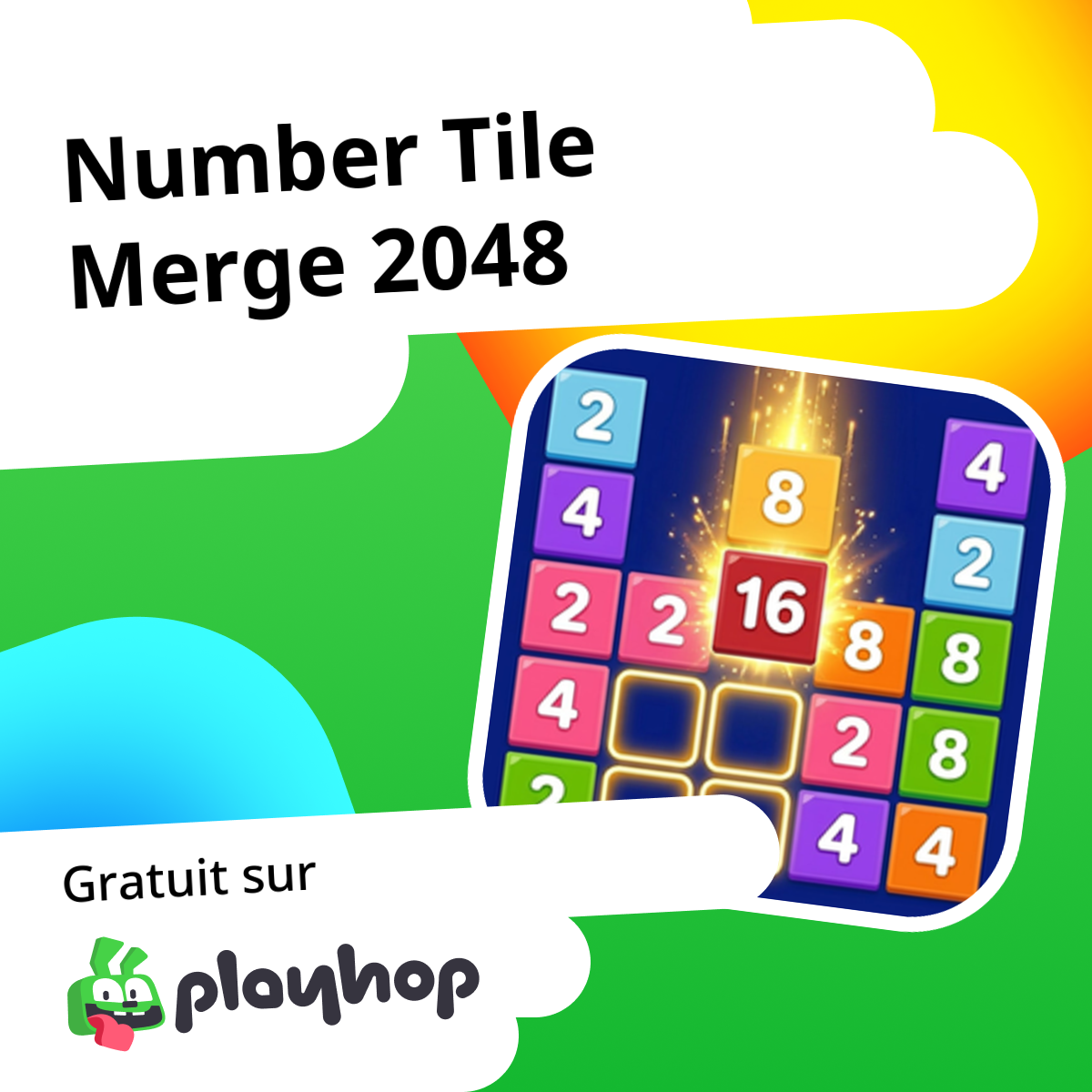Number Tile Merge 2048: Jouez en ligne gratuitement sur Playhop