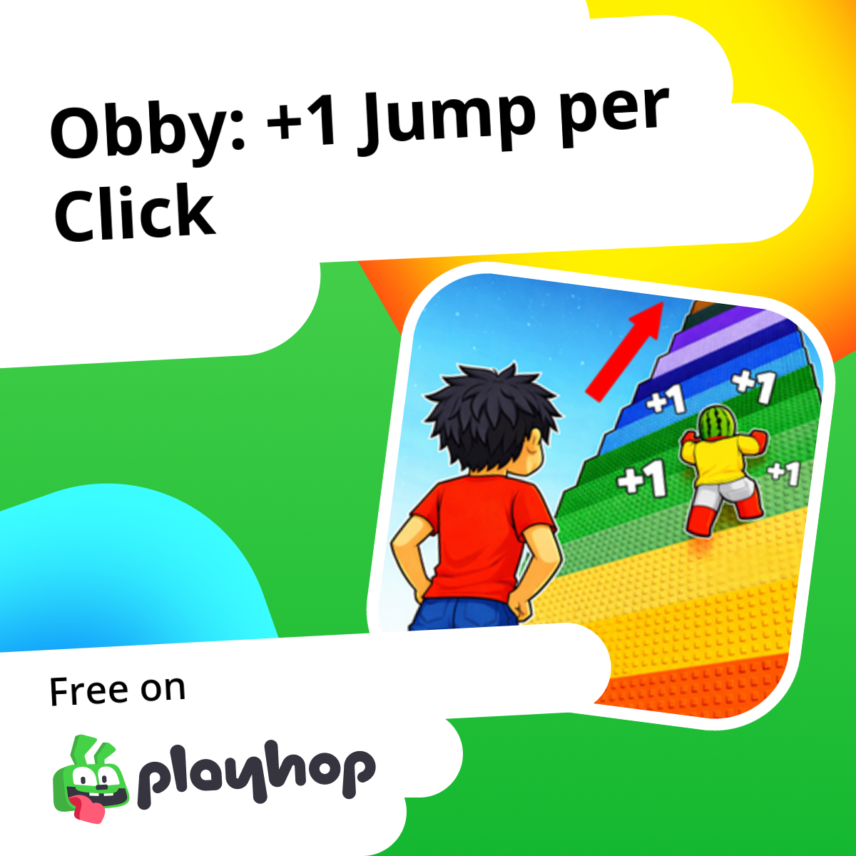 Obby: +1 Jump per Click: Play Online For Free On Playhop