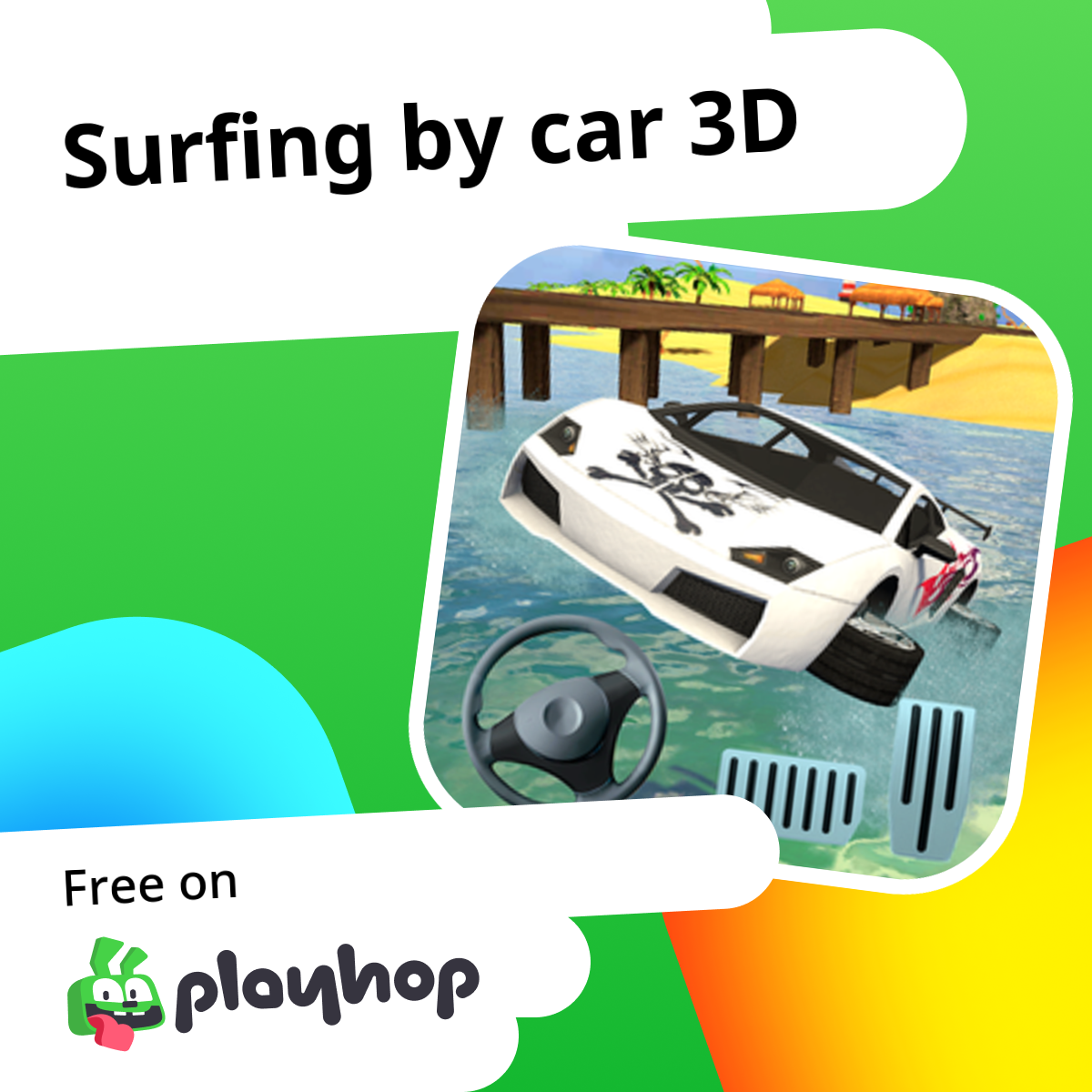 Surfing by car 3D (by ActionForge): Play Online For Free On Playhop