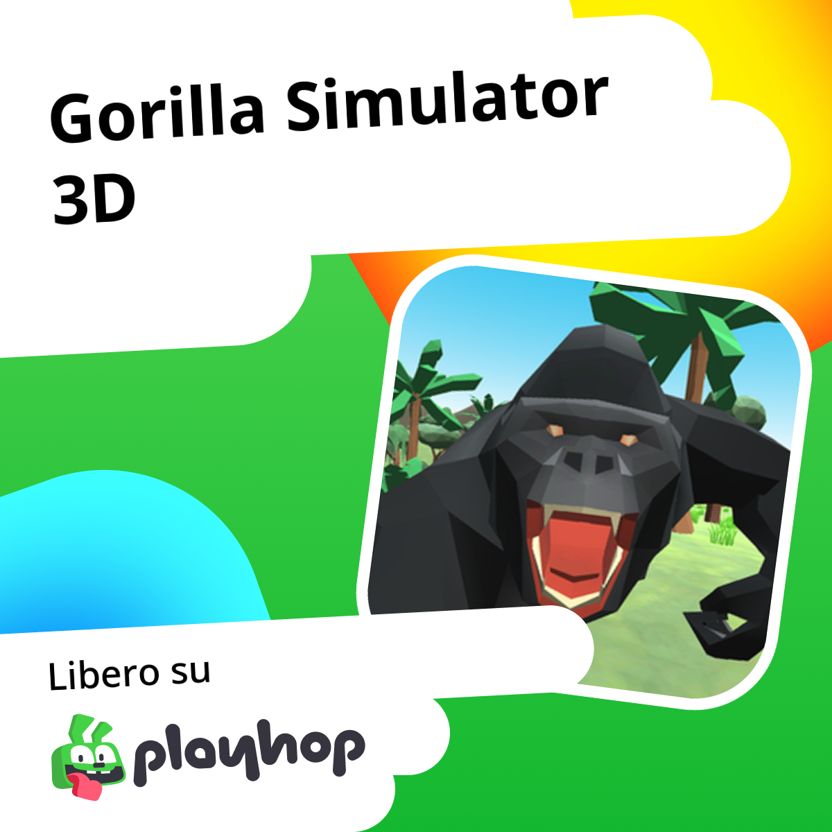 Gorilla Simulator 3D (di DemiGreen): gioca online gratuitamente su Playhop