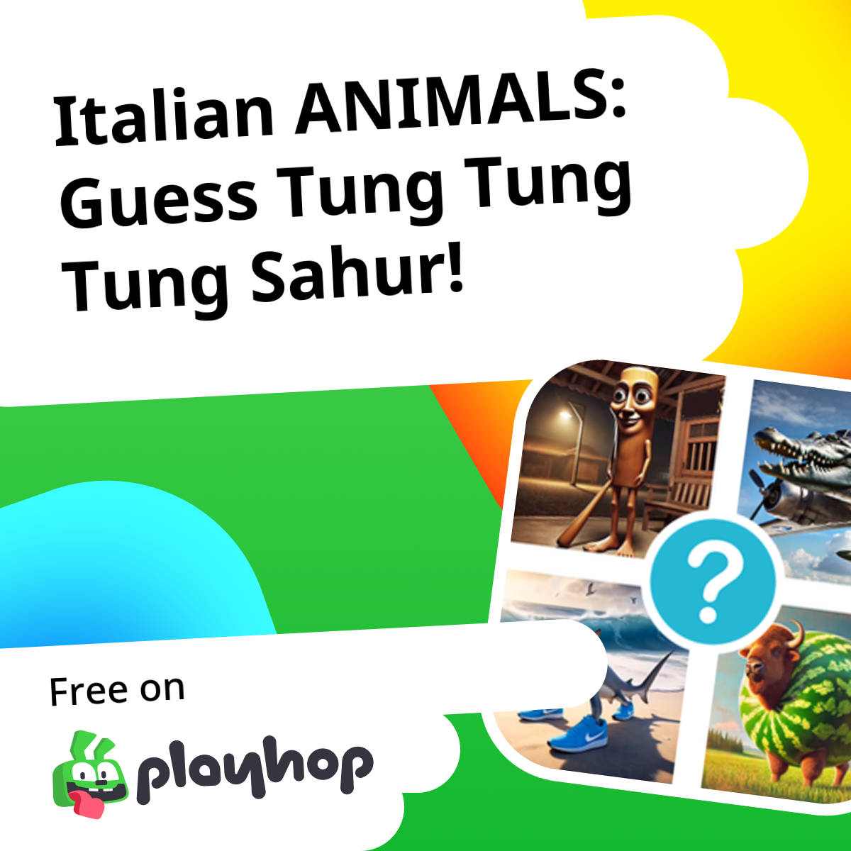 Italian ANIMALS: Guess Tung Tung Tung Sahur!: Play Online For Free On ...