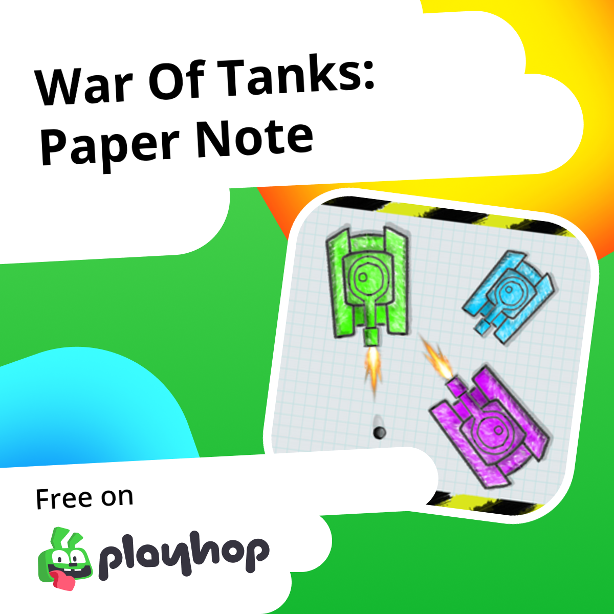 War Of Tanks: Paper Note: به صورت رایگان آنلاین در Playhop بازی کنید