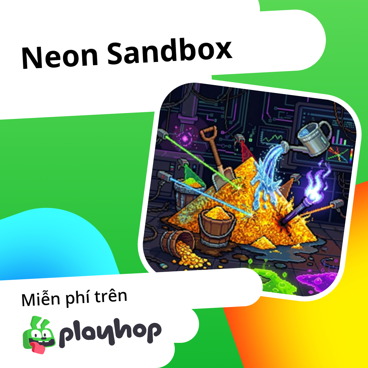 Neon Sandbox: Chơi trực tuyến miễn phí trên Playhop